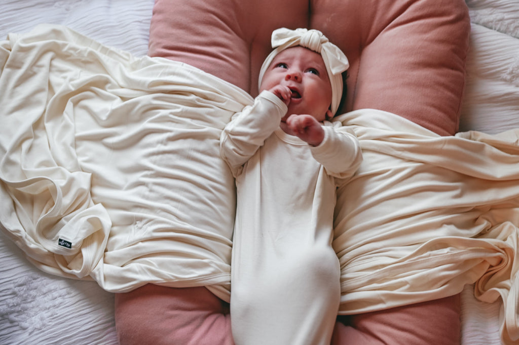 BAMBOO KNOT GOWN- Natural – millie + roo